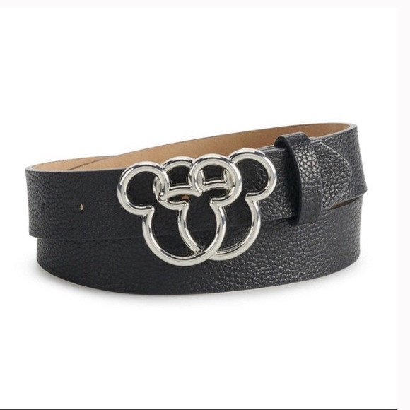 Disney | Accessories | Womens Disneys Mickey Mouse Outline Buckle Belt ...